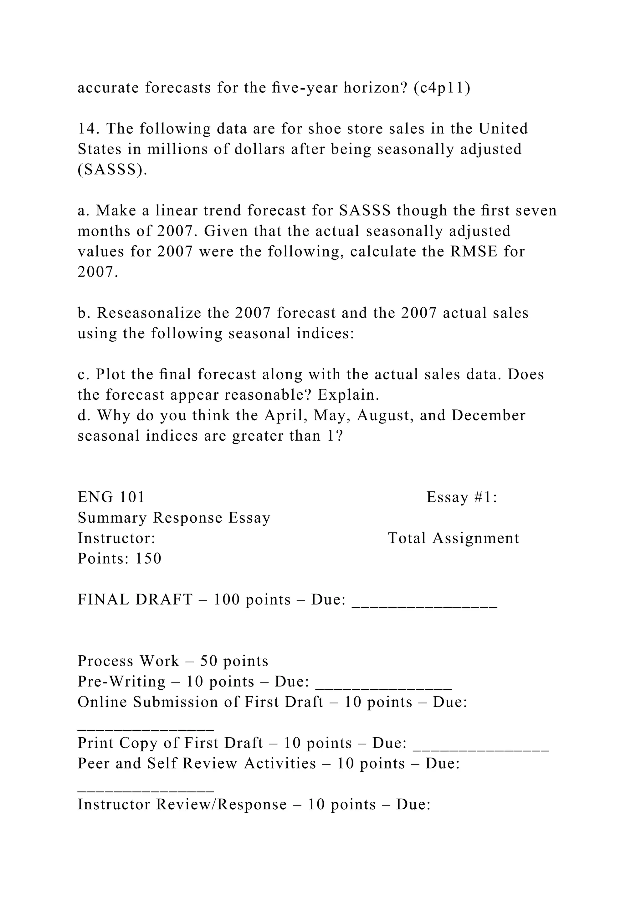 ENG 101 – Composition I — Rubric for Writing Assessment – Essay .docx