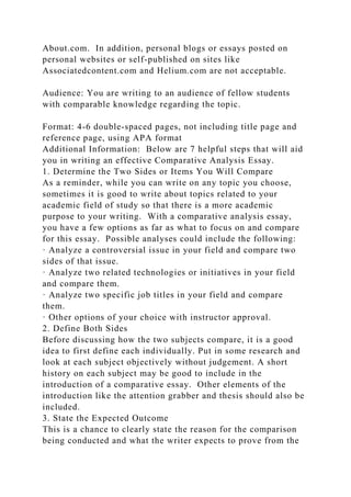 ENG 101 Essay #2 Comparative Analysis EssayTotal .docx