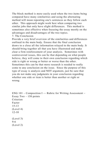ENG 101 Essay #2 Comparative Analysis EssayTotal .docx