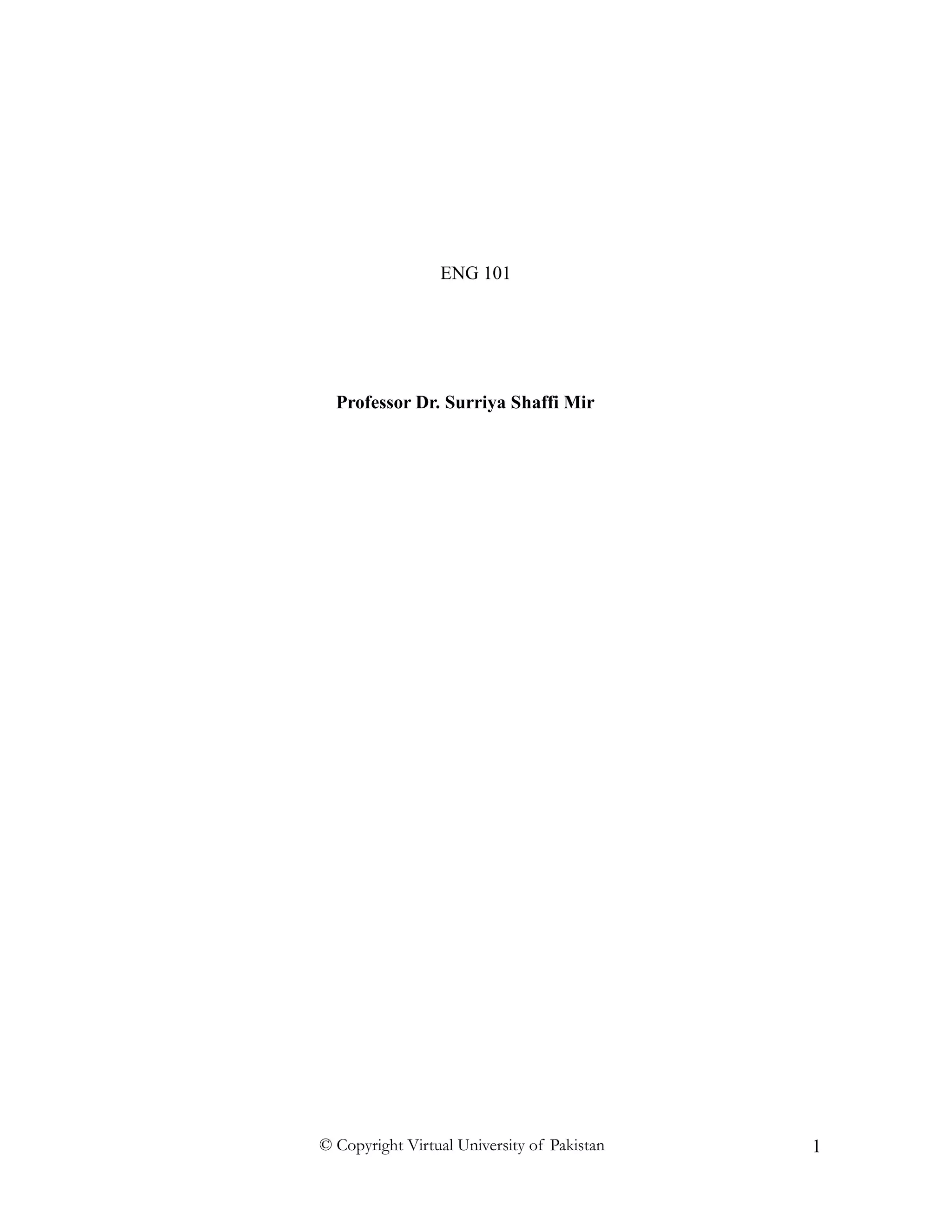 Eng 101 handouts | PDF