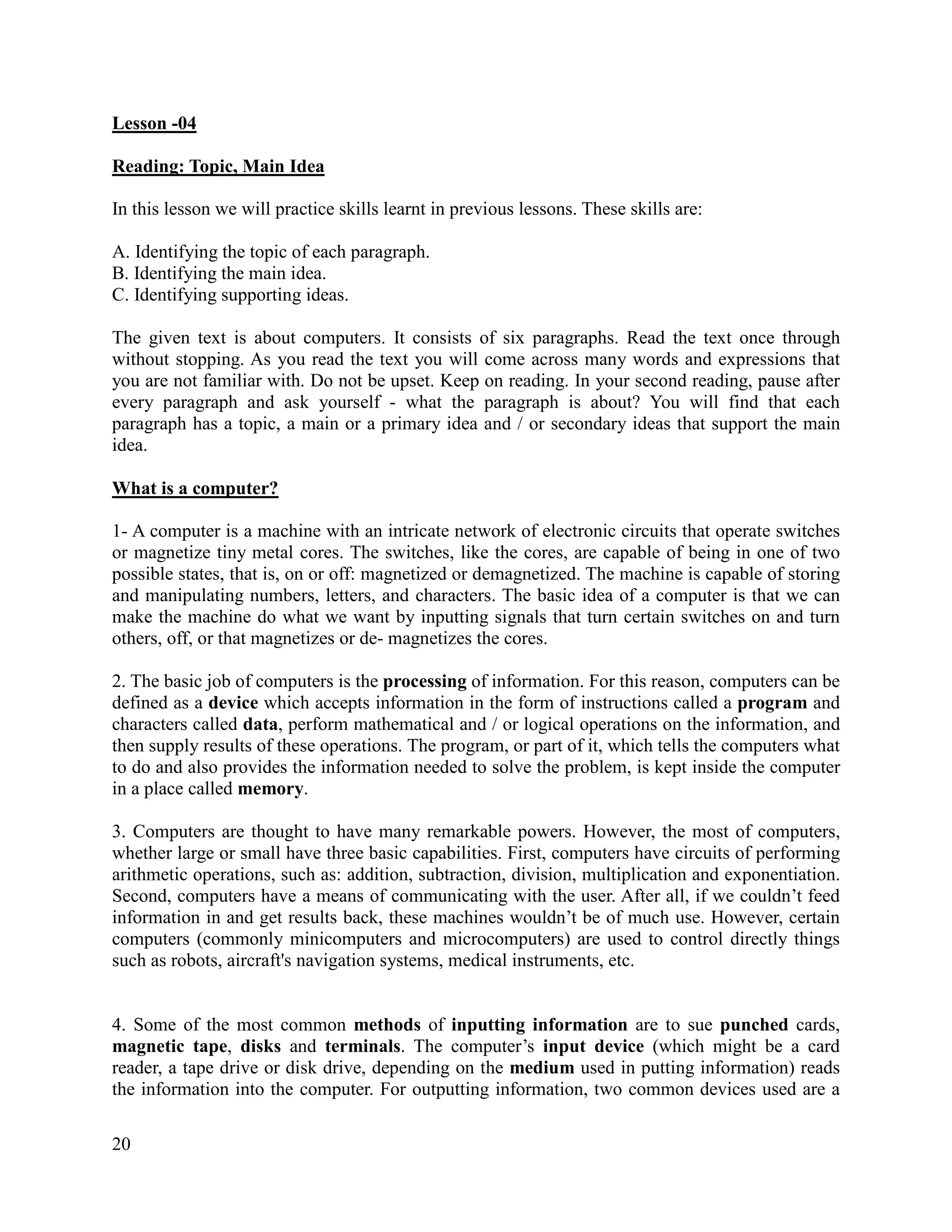 Eng 101 handouts | PDF