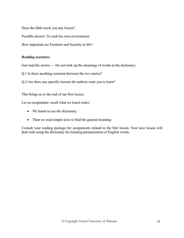 Eng 101 handouts | PDF