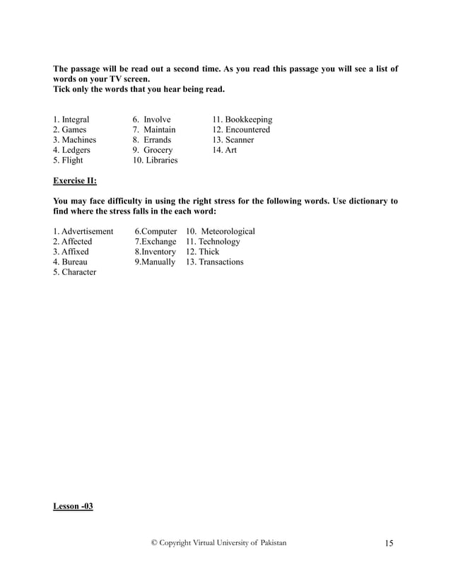 Eng 101 handouts | PDF