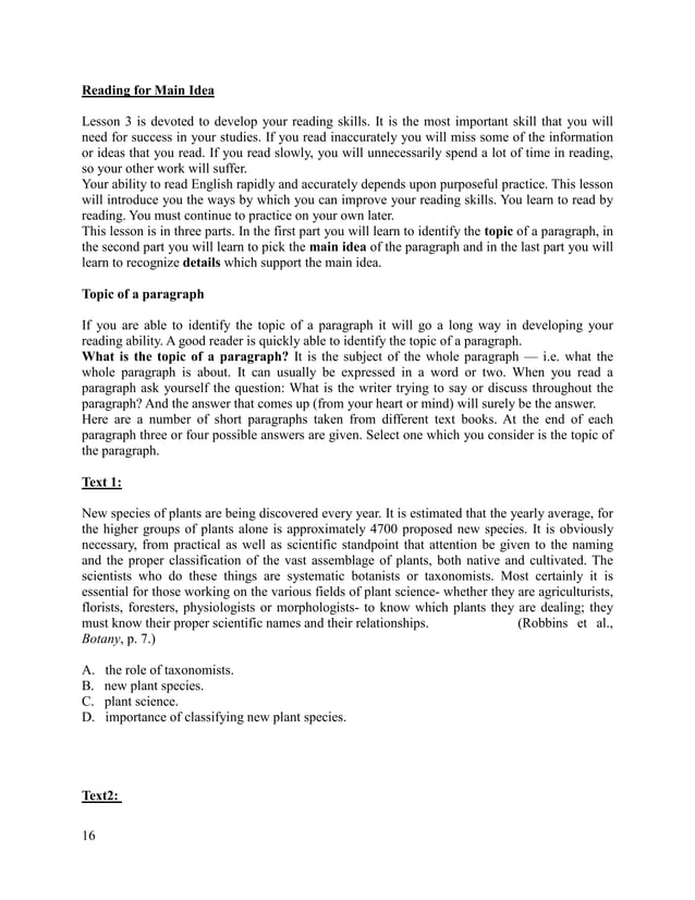 Eng 101 handouts | PDF