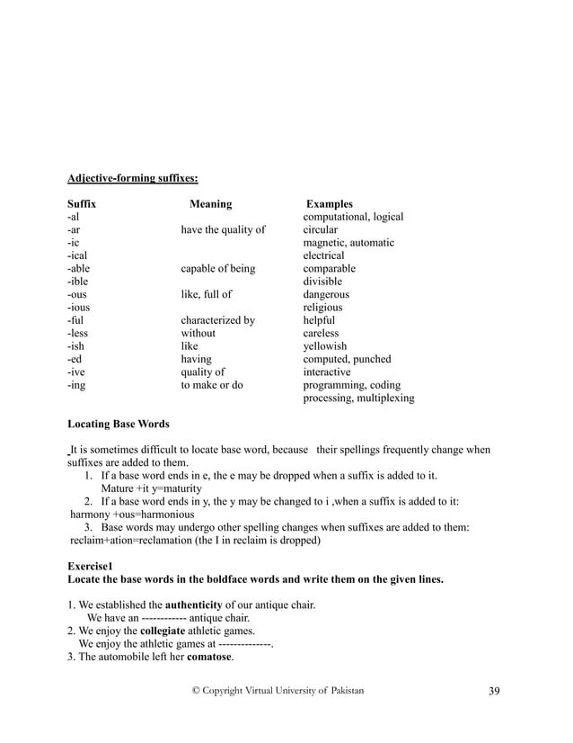 Eng 101 handouts | PDF