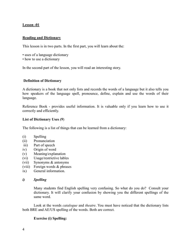 Eng 101 handouts | PDF