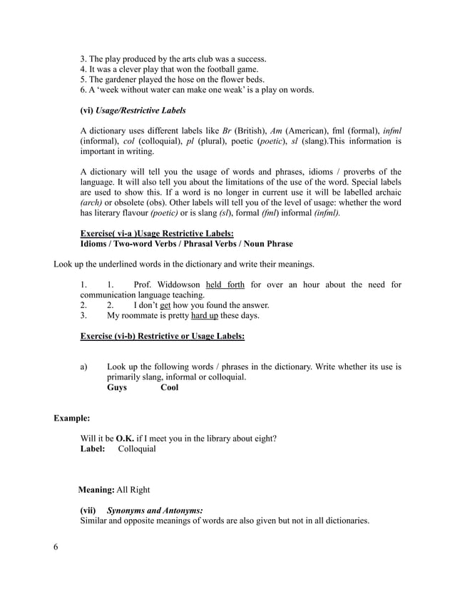 Eng 101 handouts | PDF