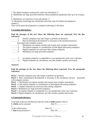 Eng 101 handouts | PDF