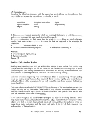 Eng 101 handouts | PDF