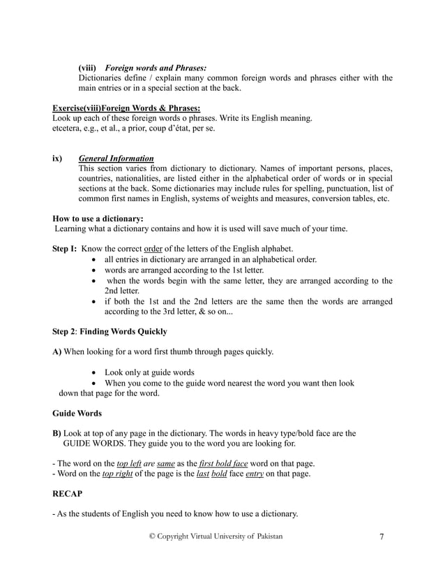 Eng 101 handouts | PDF