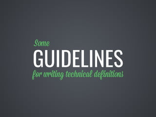 Technical Defintions | PDF