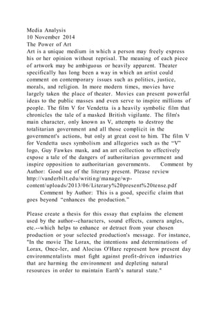 ENG 102 Media Analysis RubricPoints 2FPoints3D-DD+ | DOCX