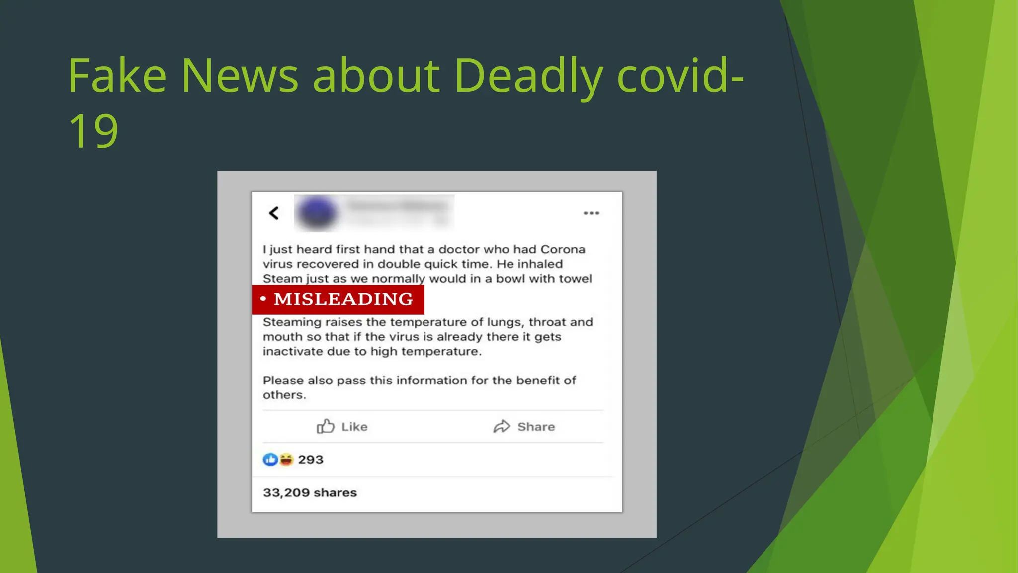 A presentation on the impact of fake news | PPTX