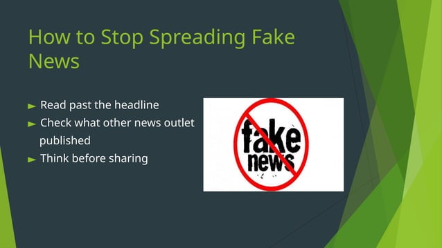 A presentation on the impact of fake news | PPTX