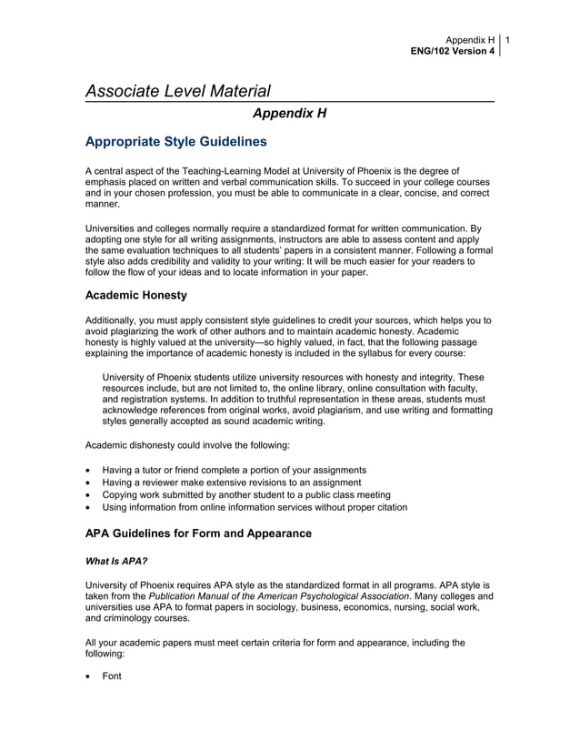 Eng102 r4 appendix_h | PDF