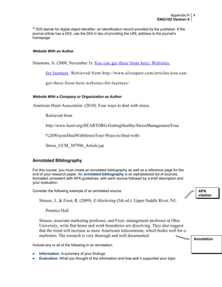 Eng102 r4 appendix_h | PDF