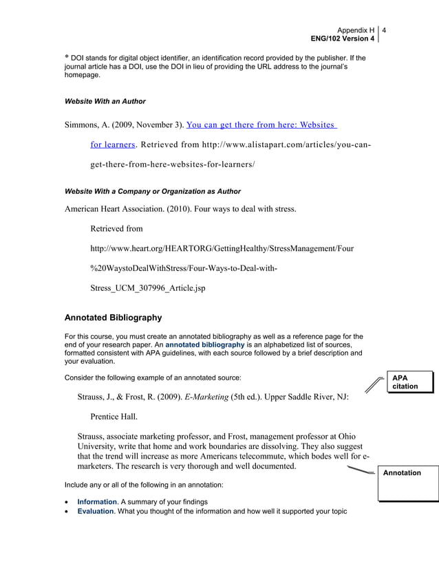 Eng102 r4 appendix_h | PDF