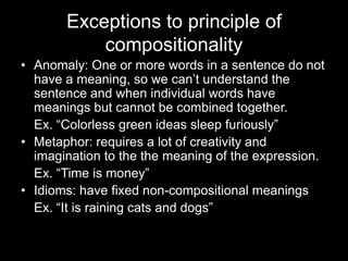 Semantics: The Meaning of Language | PPTX