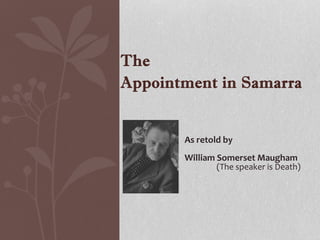 Eng 102 the appointment in samaara | PPTX