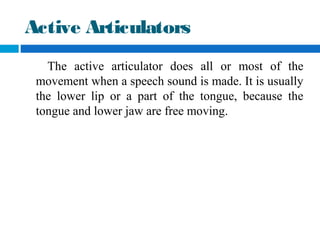 Eng 107 the organs of specch | PPT