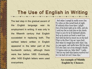 Eng 109 the rise of english | PPT