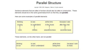 Eng 10 quarter 1 parallel structure | PPT
