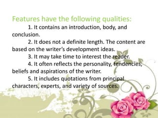 Feature Writing | PPTX