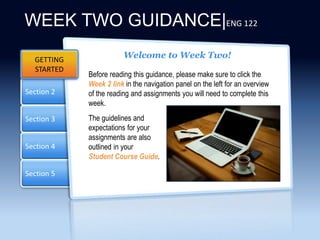 Week Two Guidance | PPTX