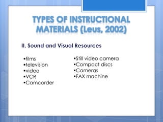 Preparation and evaluation of instructional materials | PPTX