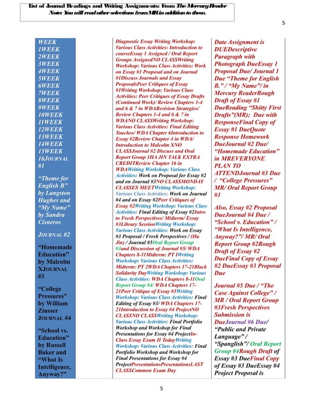 Revised ENG160 Sections | RTF | Homework and Study | Education