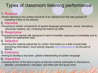 Eng19 week 6 (aural comprehension instruction2) | PPT