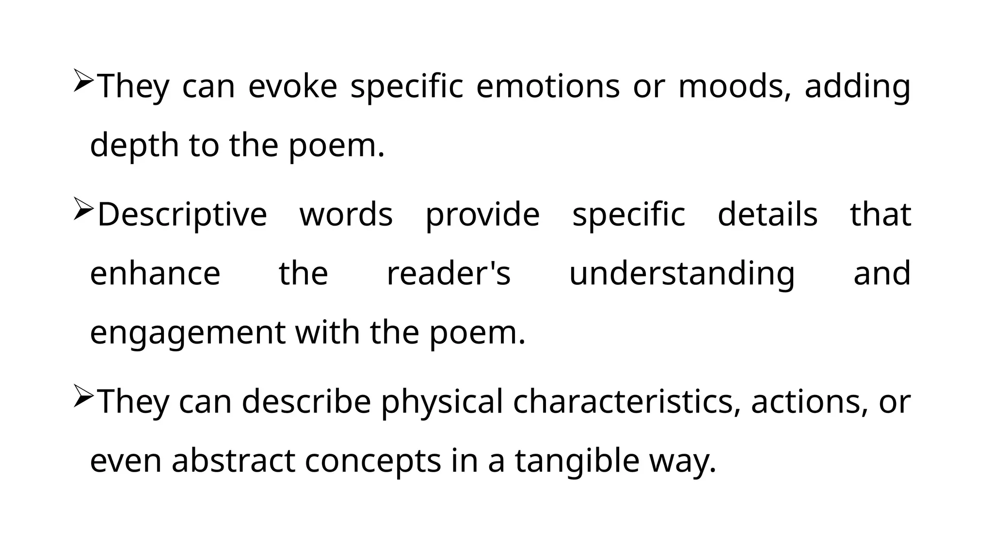 Descriptive words and its meaning, examples, and the importance of ...