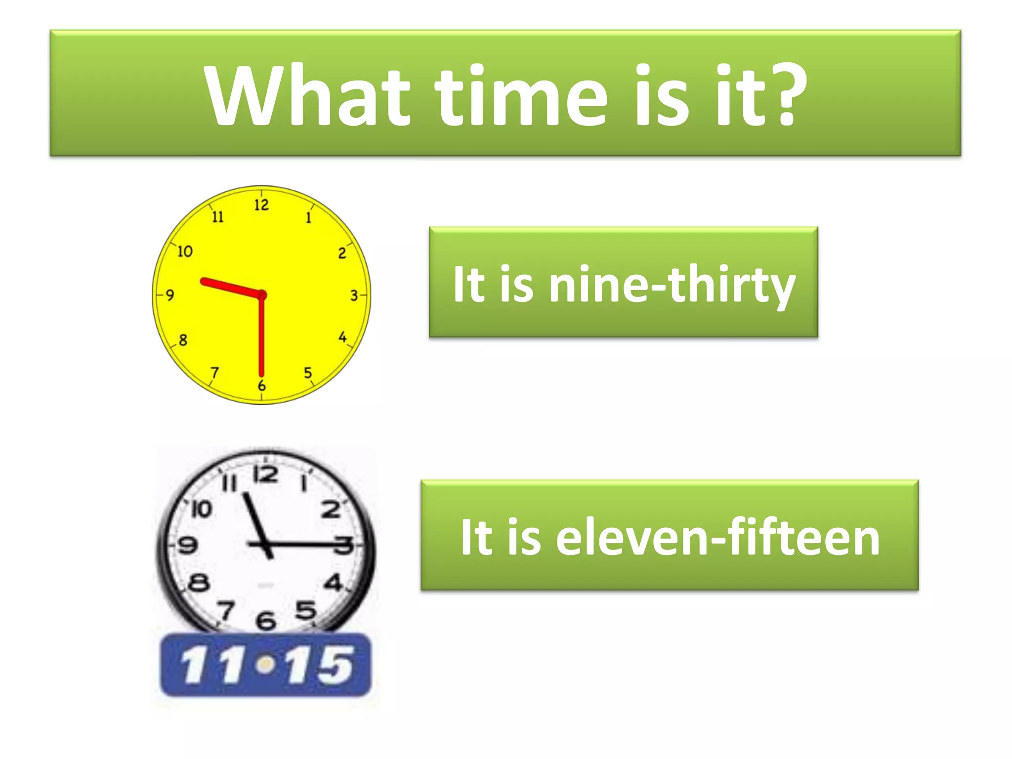 Telling Time (Beginner SS) | PPT