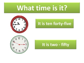 Telling Time (Beginner SS) | PPT
