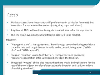 Agriculture in RTAs: The example of Trans-Pacific Partnership | PDF ...