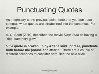 ENG200 Lesson - Working with Sources - Summary, Paraphrase, Quotation.ppt