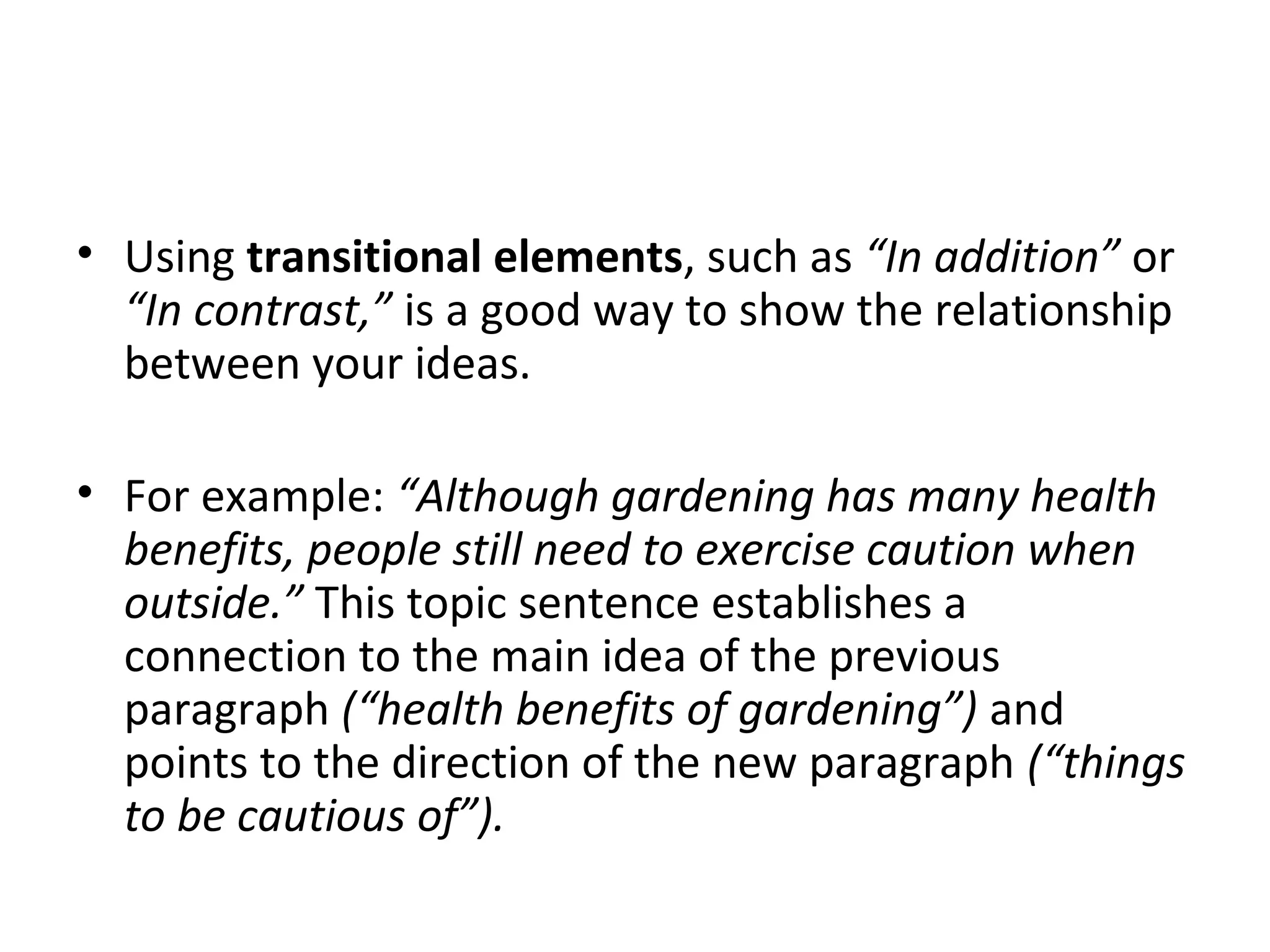 HOW TO WRITE EFFECTIVE TOPIC SENTENCES? | PPT