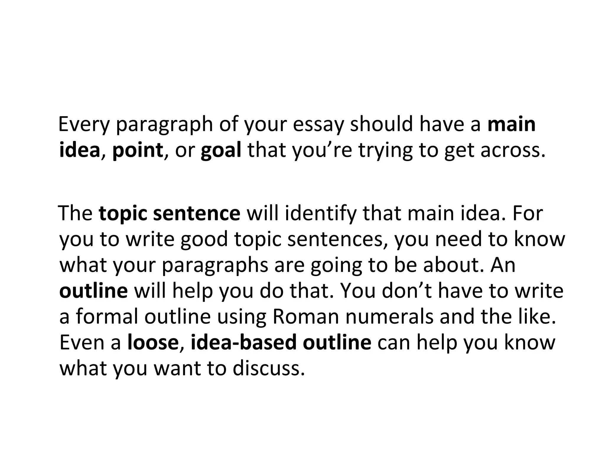 HOW TO WRITE EFFECTIVE TOPIC SENTENCES? | PPT