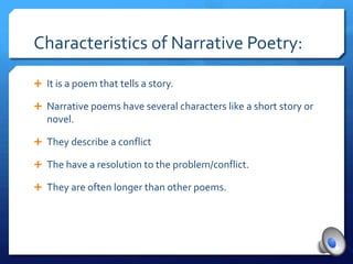 ENG202A - Unit 1 Narrative Poetry | PPT