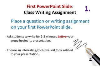 ENG207 Group Presentation Detailed Directions Rigolino | PPT