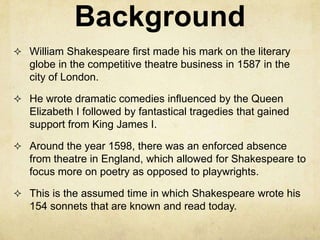 Shakespeare's Sonnets | PPTX