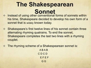 Shakespeare's Sonnets | PPTX