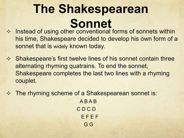 Shakespeare's Sonnets | PPTX | Poetry | Books and Literature