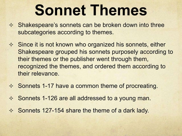 Shakespeare's Sonnets | PPTX | Poetry | Books and Literature