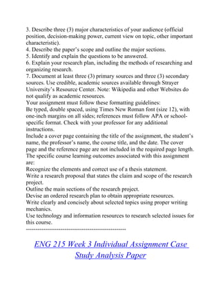 ENG 215 help A Guide to career/Snaptutorial | PDF