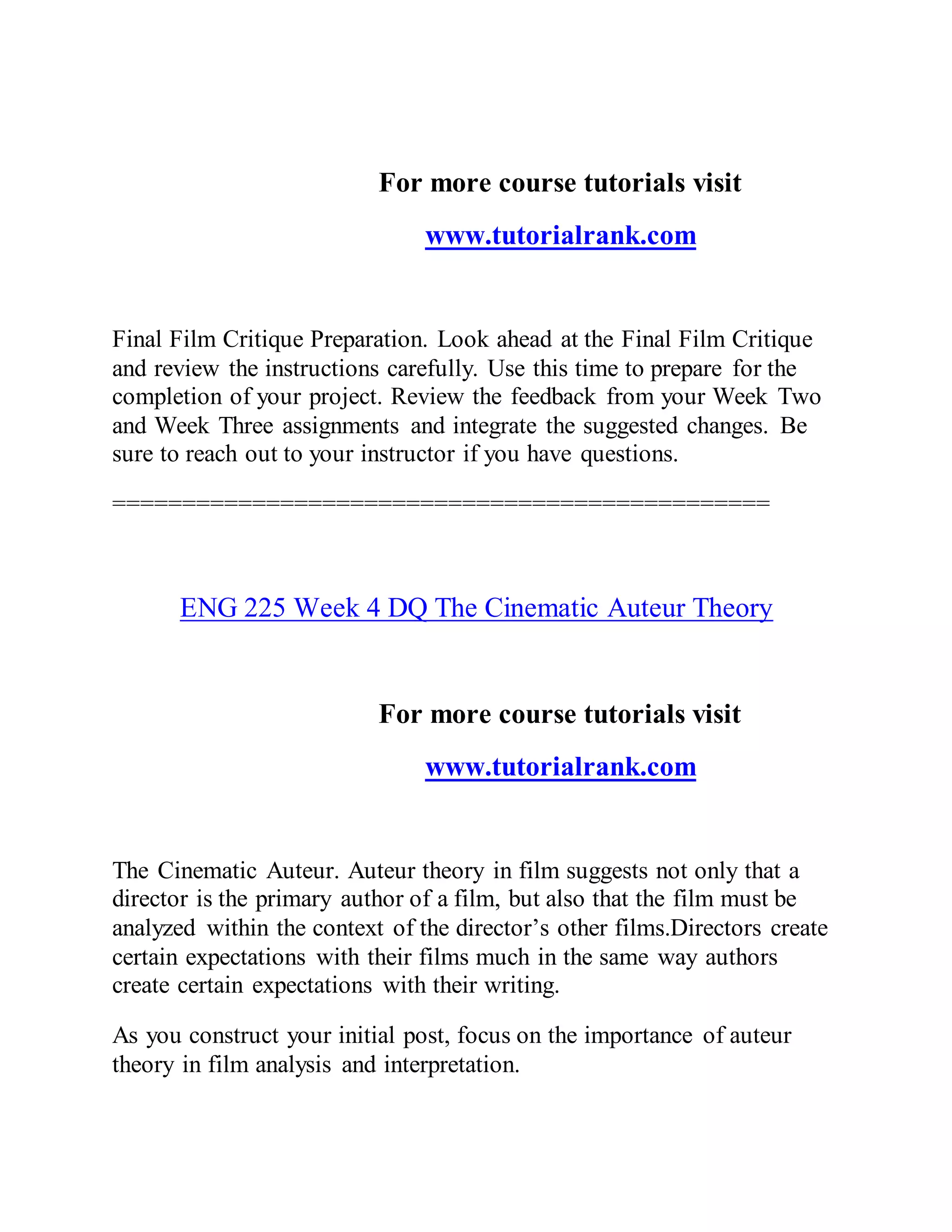 ENG 225 Inspiring Innovation/tutorialrank.com