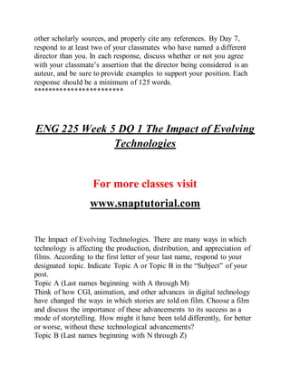 ENG 225 Education Specialist / snaptutorial.com | DOCX