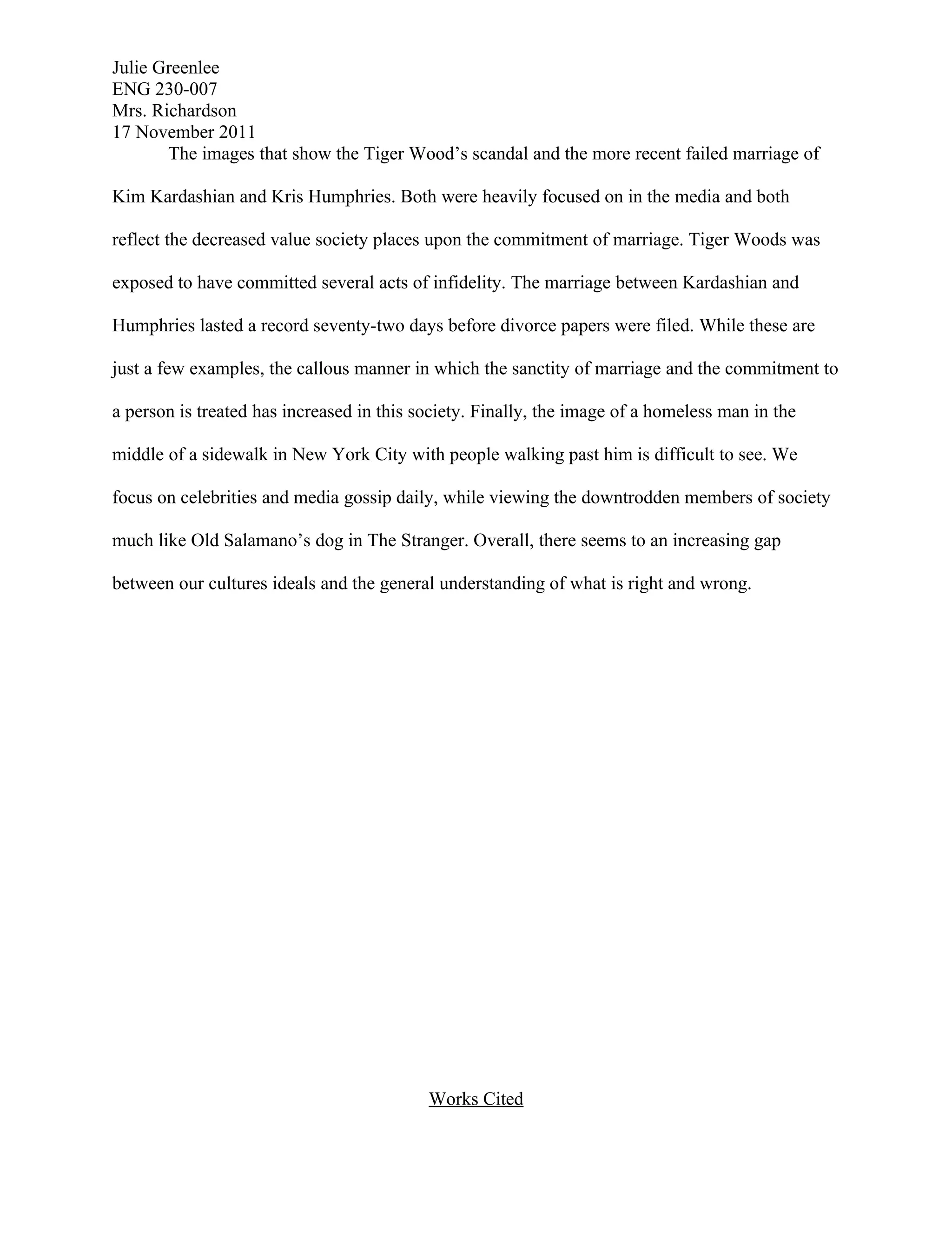 Eng230 multimedia project essay | PDF