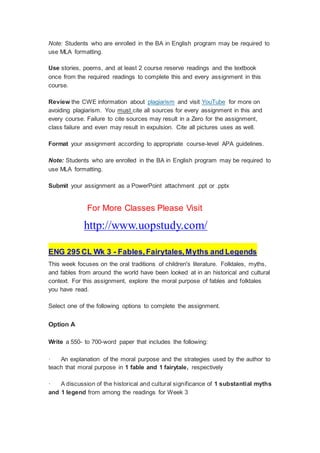 Eng 295 eng295 eng 295 best tutorials guide uopstudy.com