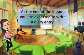 writing a diary english 3 quarter 1 week 1 | PPTX